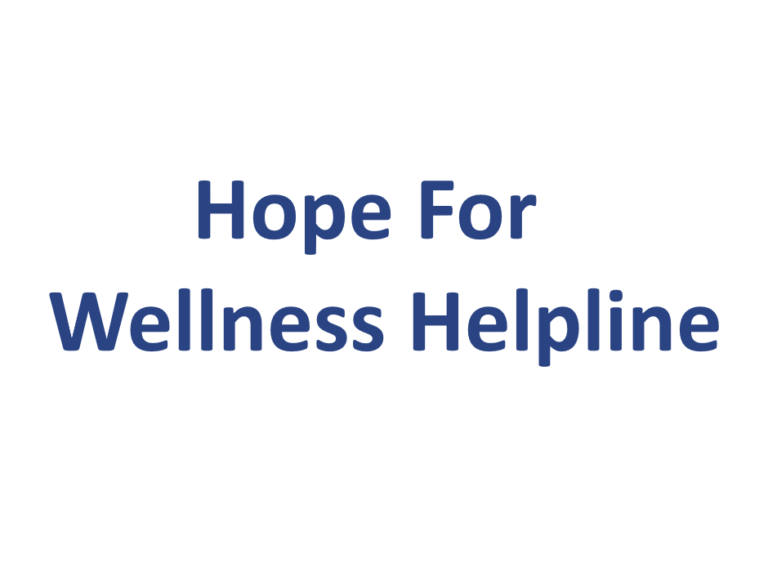 Hope for Wellness Helpline - Stigma Free Mental Health Society